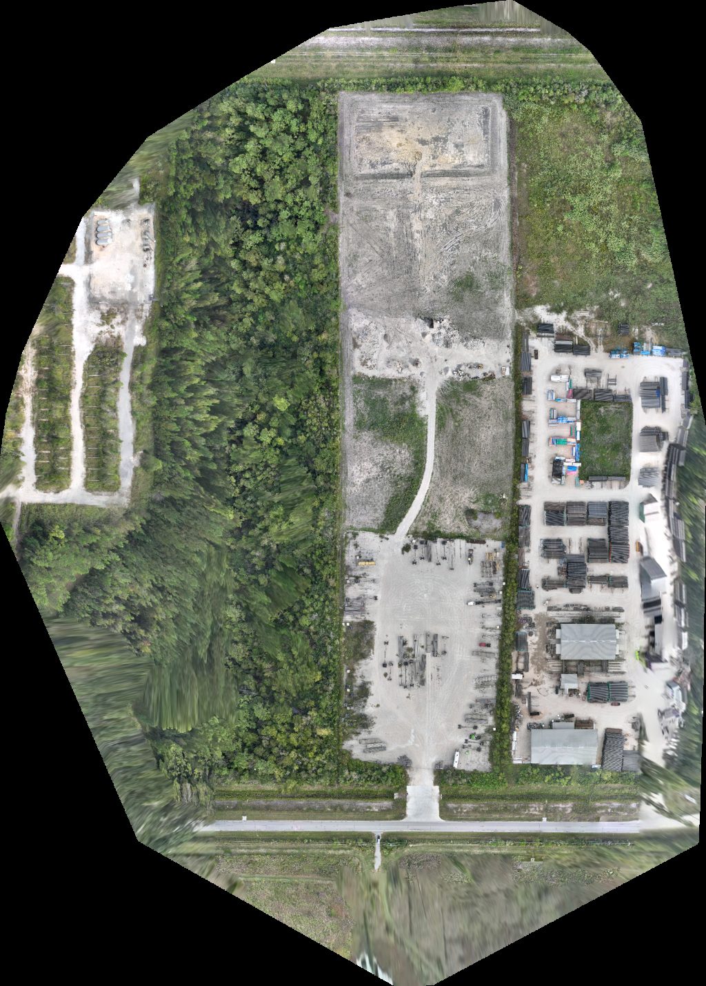 Drone map of SDB Pipe Yard Tecon Services Inc in Lincoln Park Farms